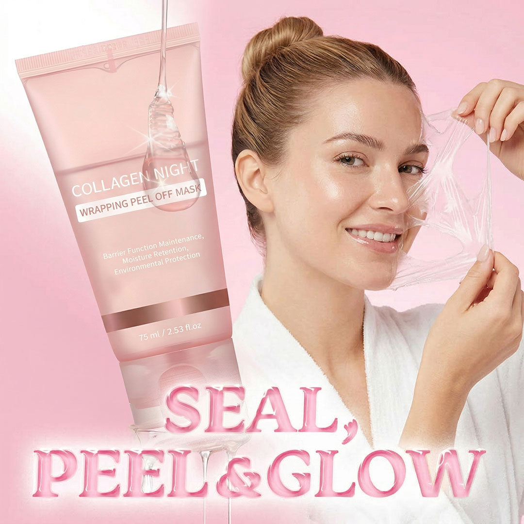 Collagen Night Wrapping Peel-Off Mask — Overnight Collagen Wrap for Fi ...